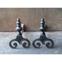 Louis XV Style Andiron fa1175 | Charles Nijman Fireplace Antiques