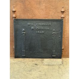 Pillars of Freedom Fireback n6823 | Charles Nijman Fireplace Antiques